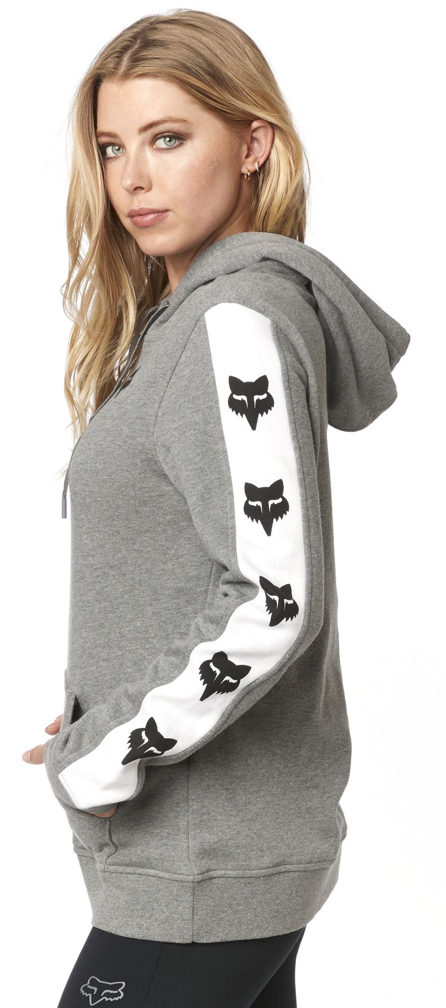 Dámská mikina Fox Team Fox Hoody Heather graphite | Boardmania.cz