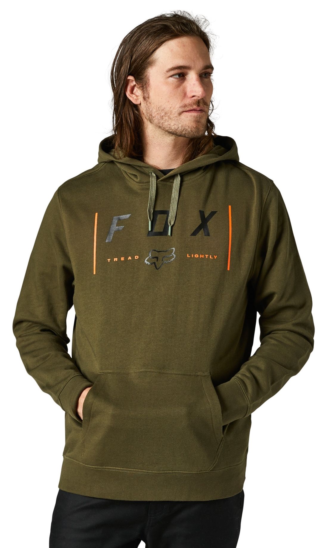 Mikina Fox Locker Pullover fatigue green | Boardmania.cz