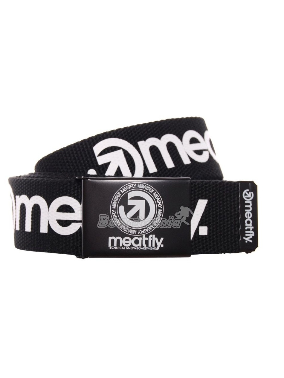 Pásek Meatfly Logo black | Boardmania.cz