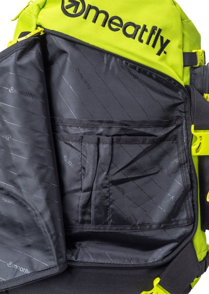 Batoh Meatfly Wanderer 5 lime green black 28l | Boardmania.cz