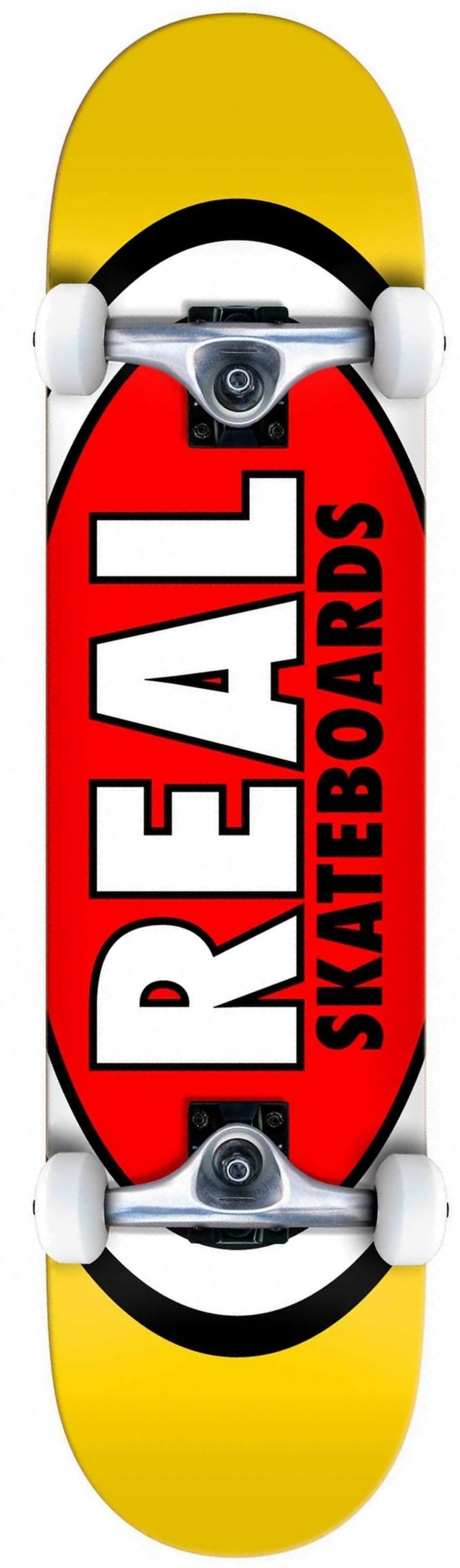 Skateboard Real Classic Oval II yellow red 7,75 | Boardmania.cz