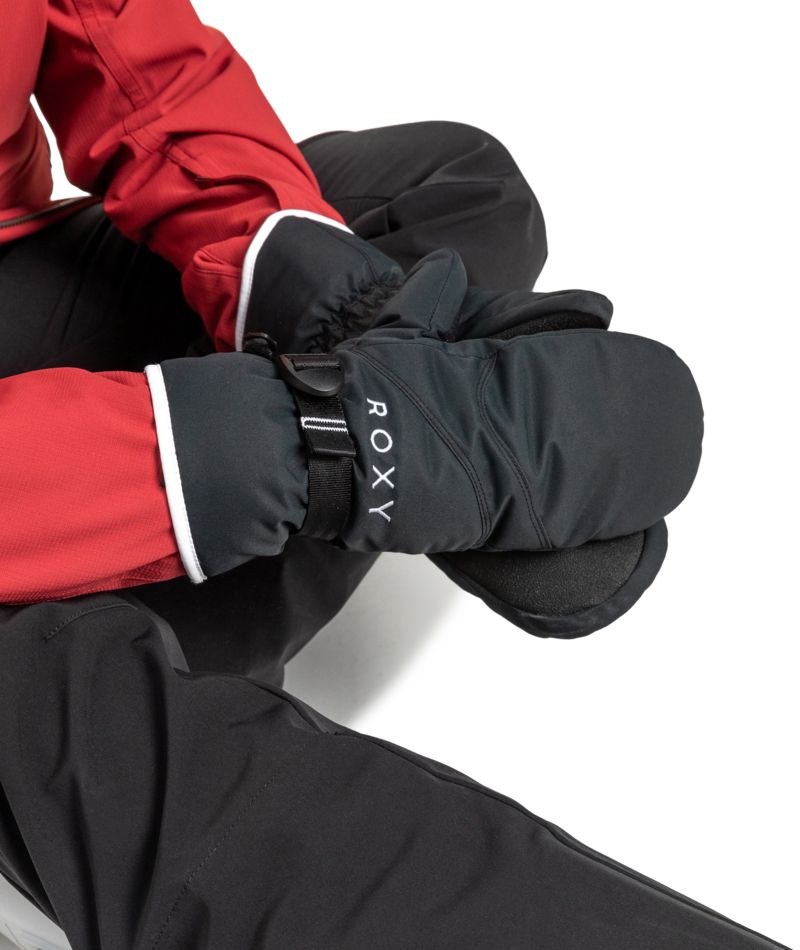 Dámské rukavice Roxy Jetty Solid Mitt True black | Boardmania.cz