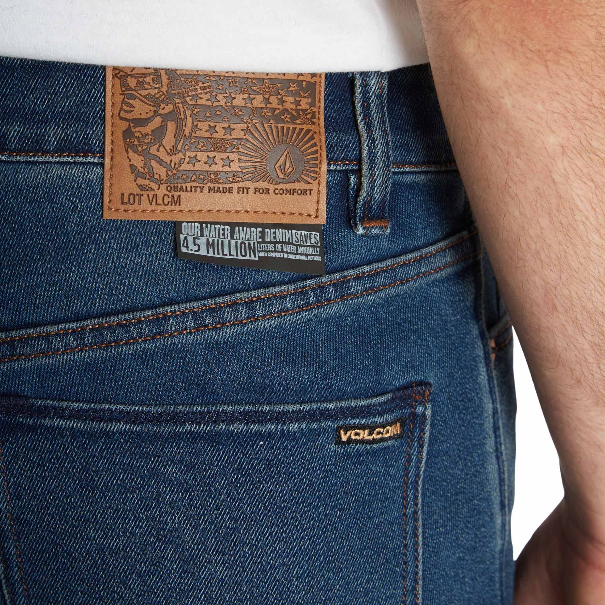 Pánské kalhoty Volcom Vorta Denim retro blue | Boardmania.cz